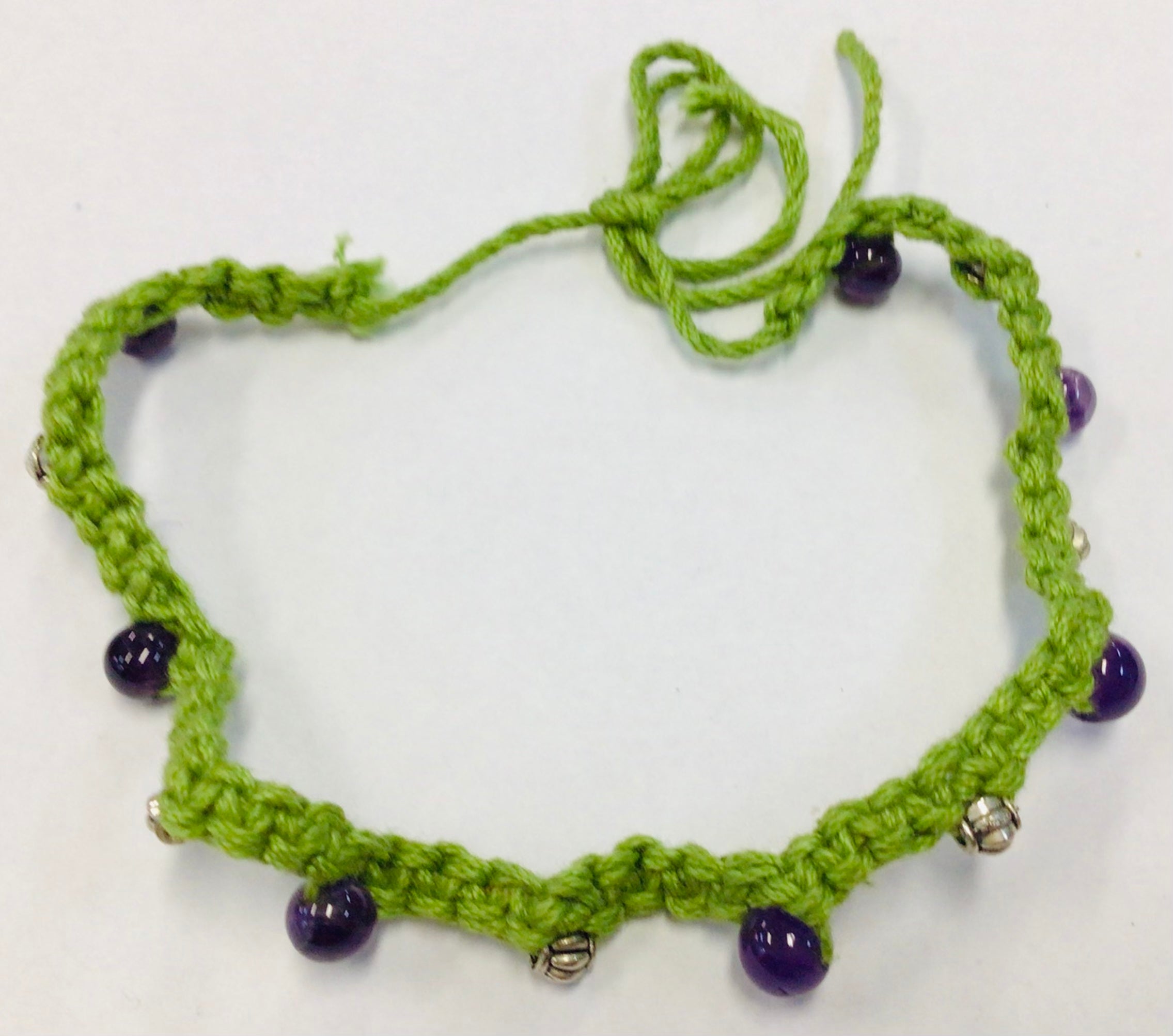 Macrame & Stone Anklet – The Leisa Tree