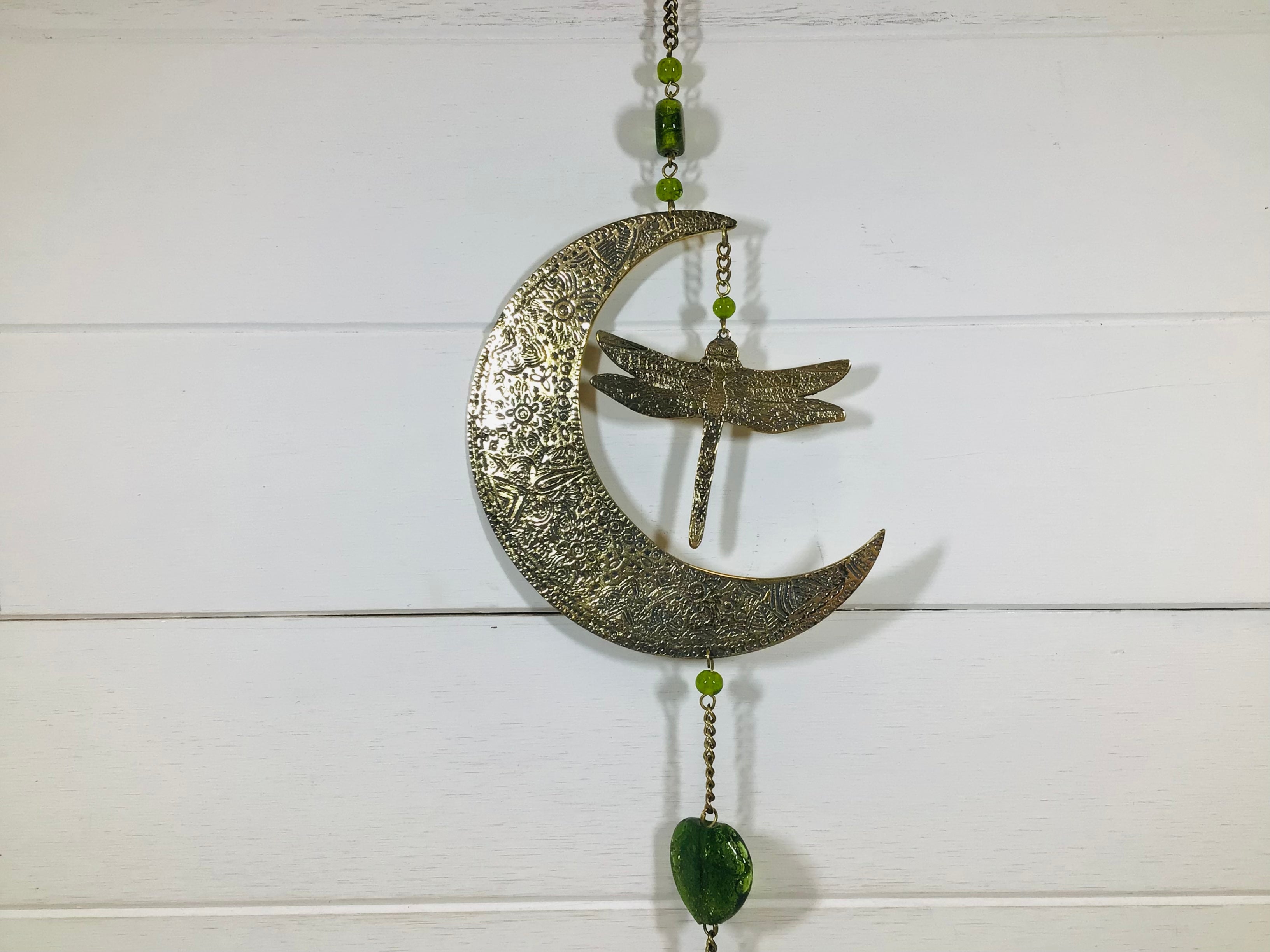 Moon and Dragonfly Brass Mobile – The Leisa Tree